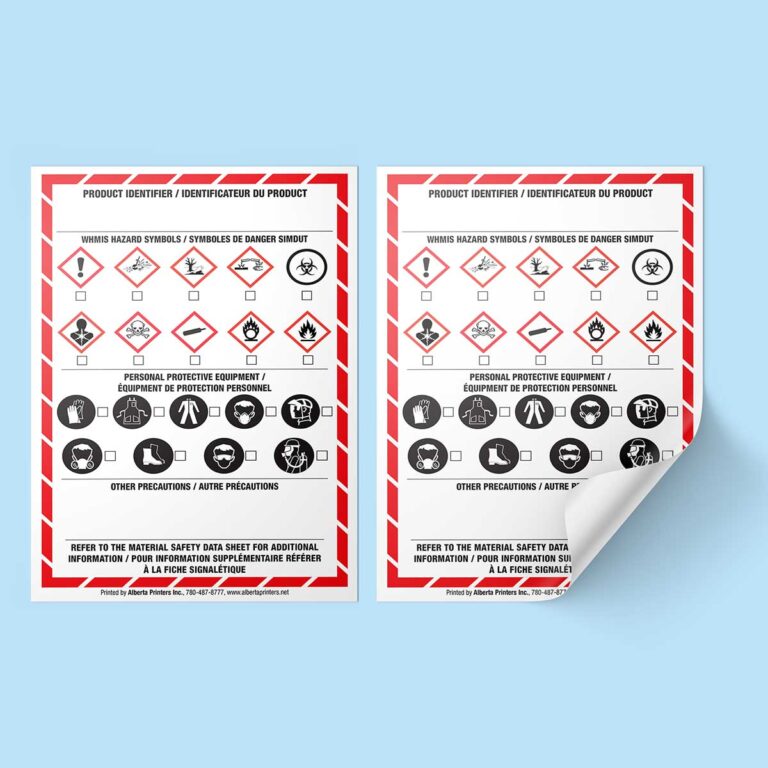 WHMIS Labels for Workplace Safety - Alberta Printers Store